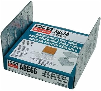 Amazon.com: Simpson Strong Tie ABE66 6x6 Standoff Post Base ...