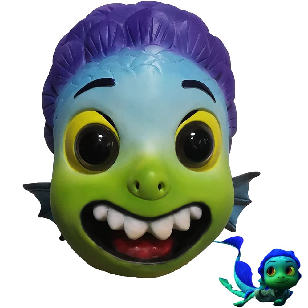 Luca Mask Cartoon Sea Monster Cosplay Accessories Halloween Costume ...