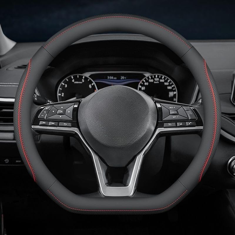 Amazon | ハンドルカバーはセレナ C27 系と新型セレナ C28 系に対応します。アクセサリーはカーボン調と牛革製で、S サイズ。ステアリング・パーツ及びステアリングカバーで、滑り止め ...