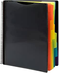 Amazon.com : 12 Pocket Project Organizer,FOME Folder Binder Spiral ...