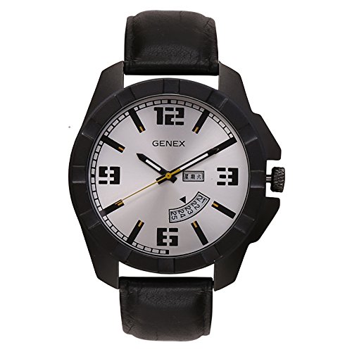 Genex Analog Silver Dial Mens Watch-Gx-2000 : Amazon.in: Fashion