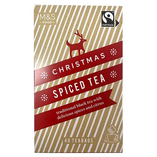 Amazon.com: Marks and Spencer Fairtrade Christmas Spiced Tea 40 Teabags ...