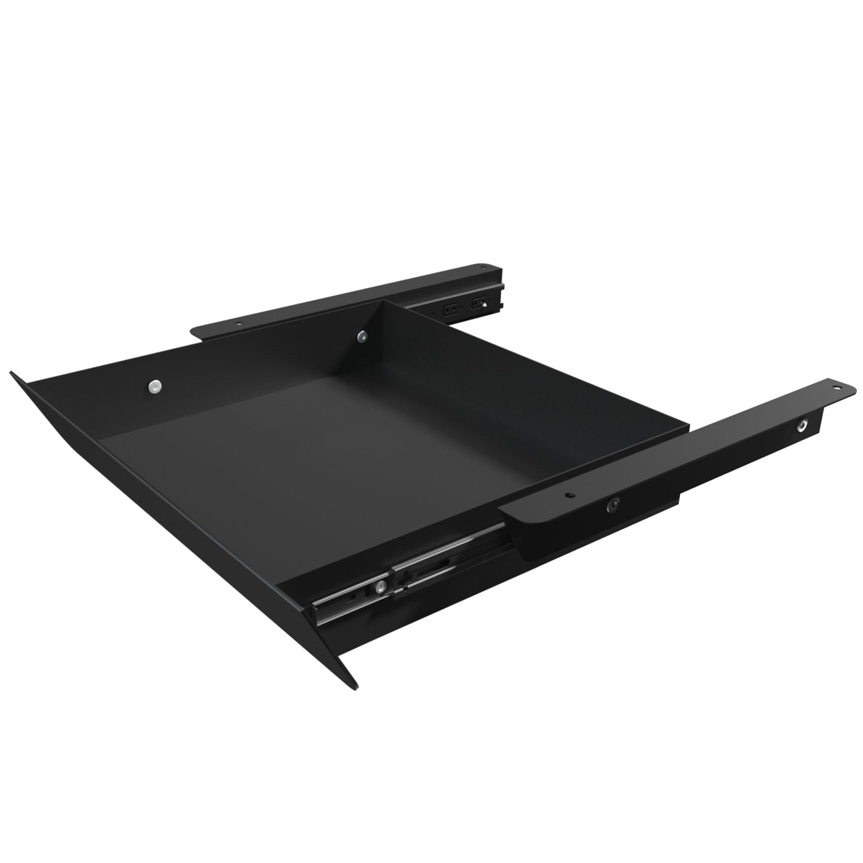 Amazon.com: Gaxomo Under Desk Mounted Sliding Drawer with 60 Degree ...