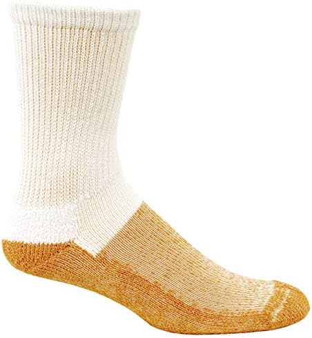 Amazon.com: Copper Sole Men's Pro Therapy Cupron Crew Socks, White ...
