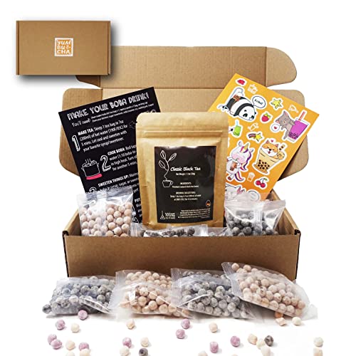 Buy YUMBUCHA Boba Making Kit / Boba Tea Kit: 30 drinks + Reusable Boba ...