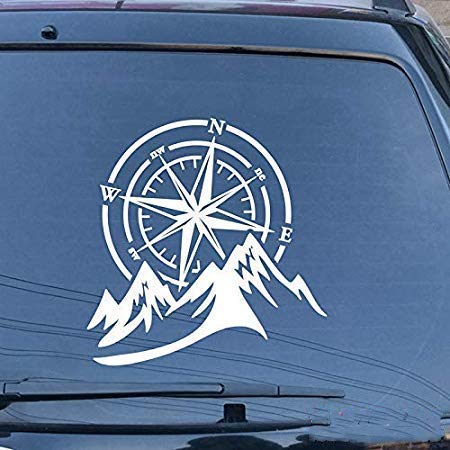 ISEE 360® Compass Mountain Adventure Vinyl Decal Die Cut Bike Car ...