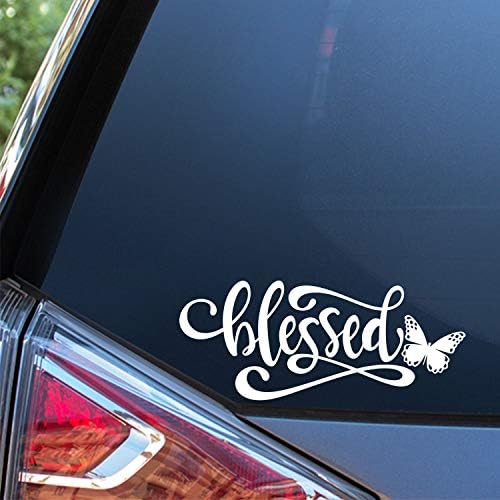 Amazon.com: Blessed Decal Vinyl Sticker Auto Car Truck Wall Laptop ...