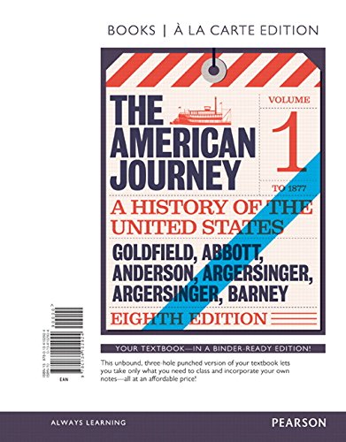 Amazon.com: American Journey, The, Volume 1, Books a la Carte Edition ...