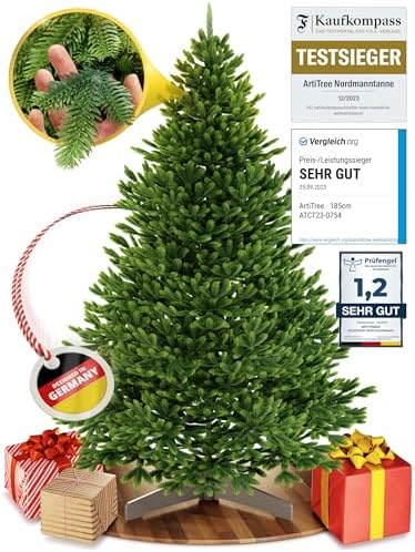 Amazon.de: Weihnachtsbaum künstlich [100% Spritzguss] - Naturgetreuer Tannenbaum mit Stabiler ...