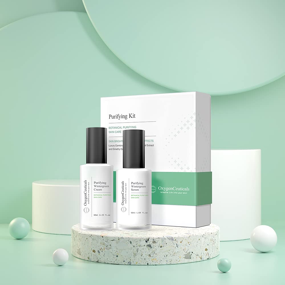 Two-Step Acne Treatment Kit, OxygenCeuticals Purifying Kit, 2 products, Serum + Moisturizer ...