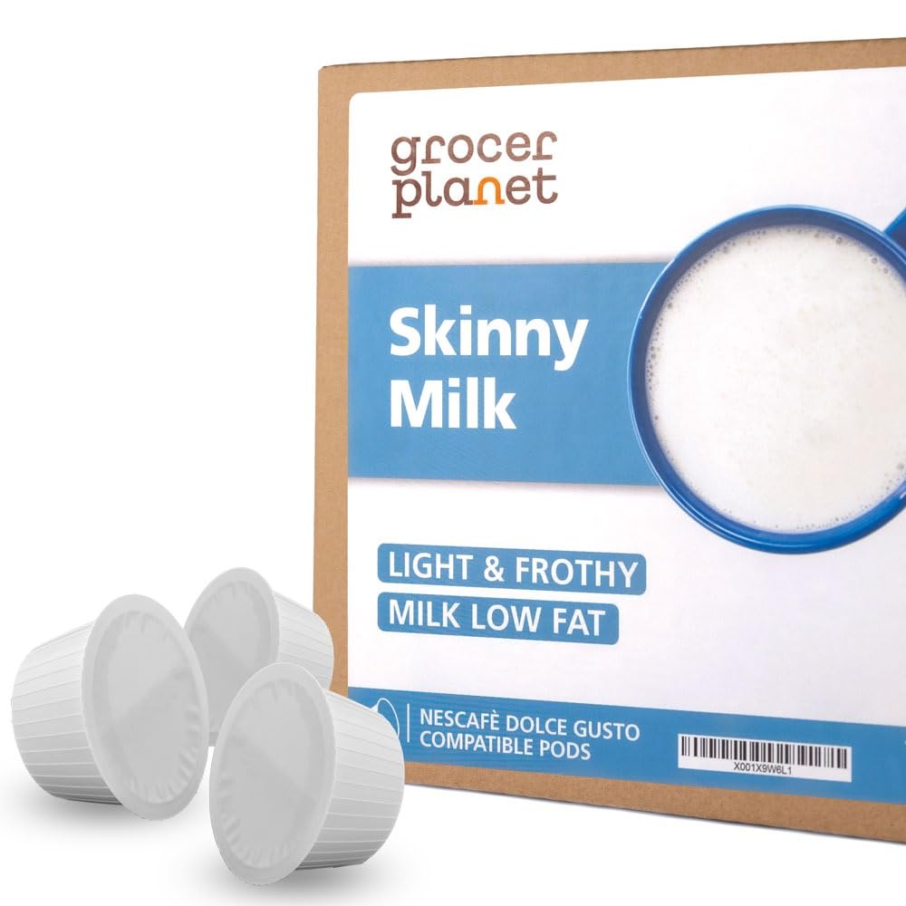 Grocer Planet - Skinny Milk Pods - 80 Pods compatible with Dolce Gusto ...