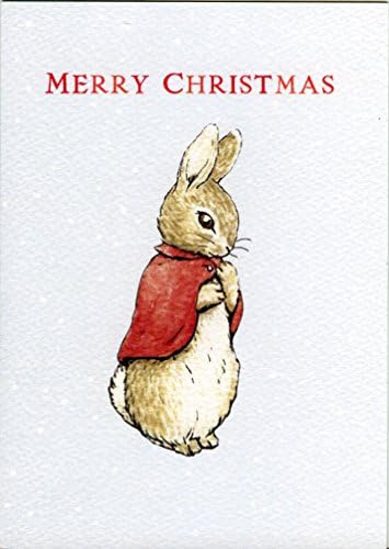Peter Rabbit Red Cloak Merry Christmas Greeting Card : Amazon.co.uk ...