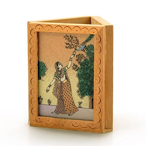 ARV Crafts 3 Side Gemstone Painting Triangular Pen Stand 3"x3" - 073 ...