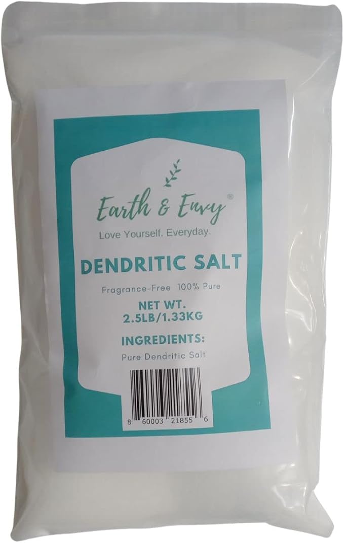 Amazon.com : Earth & Envy DENDRITIC Salt 2.5lb - Premium Fine Grain ...
