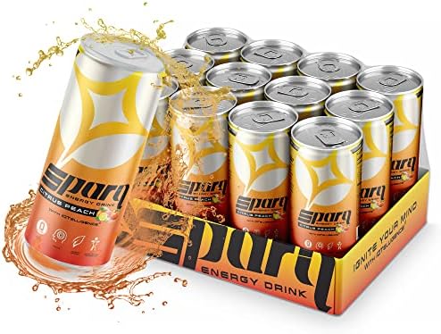 Amazon.com : Sparq iQtelligence Energy Drink For The Mind (Citrus Peach ...
