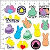 Amazon.com: GRAPHICS & MORE Peeps 50ct Vinyl Large Deluxe Stickers ...