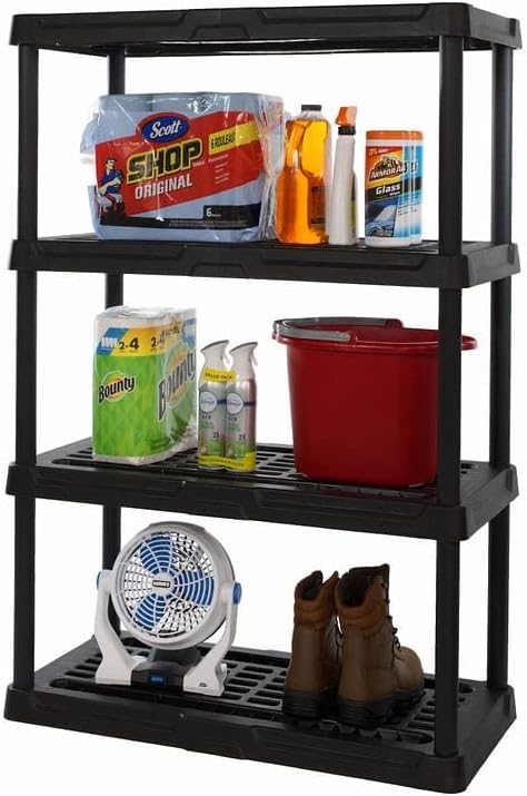 Amazon.com: AOVIN 4 Tier 18" x 36"x 53" Ventilated Plastic Storage ...