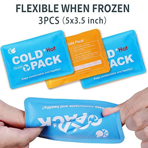 Snapklik.com : Reusable Hot And Cold Small Gel Ice Packs For Injuries