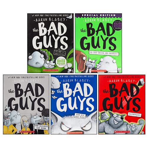 The Bad Guys Series (6-10) Collection 5 Books Set By Aaron Blabey ...