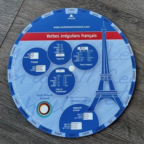 French Irregular Verb Wheel : Bilingual : Go Language Press, Verb ...