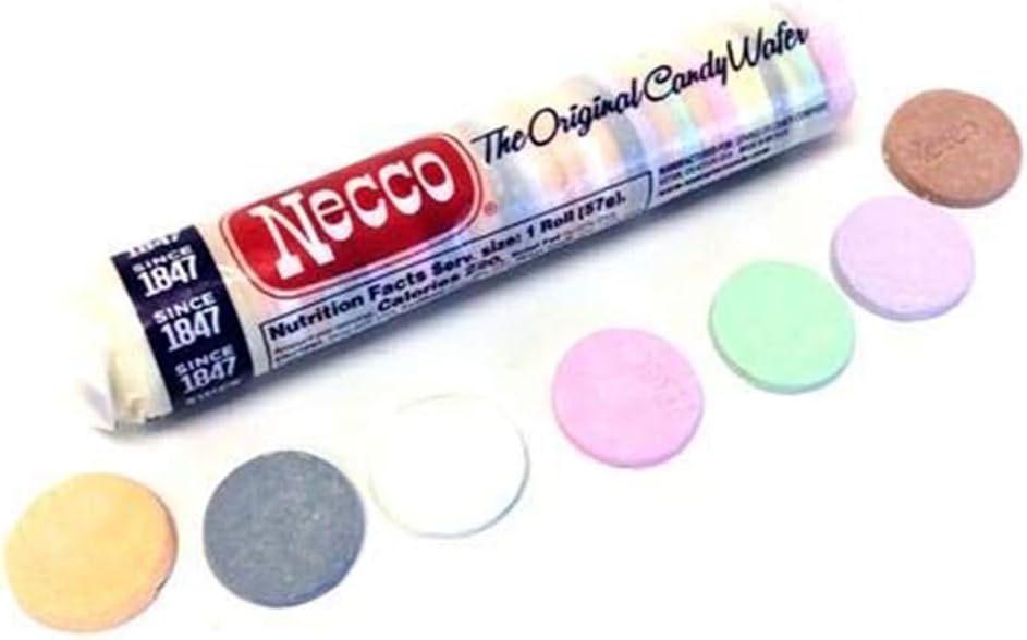 Amazon.com: Necco Wafers Original Flavored Hard Candy Rolls - Bundle ...