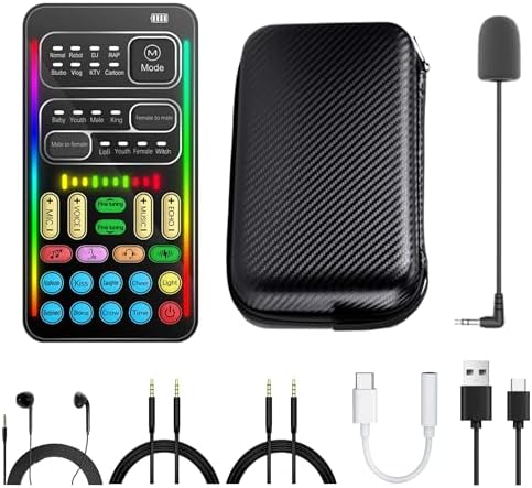 Amazon.com: i9 Real-Time Voice Changer with Sound Card – 8 Voice ...