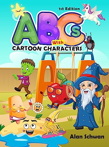 Amazon | ABCs With Cartoon Characters: Learn English Alphabets, read ...