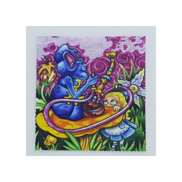 Buy Smoking Caterpillar Blotter Art Alice in Wonderland Psychedelic Art ...