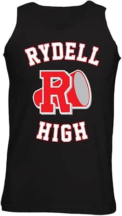 Mens Rydell High School Logo Grease Costume Vest Tank Top : Amazon.co ...