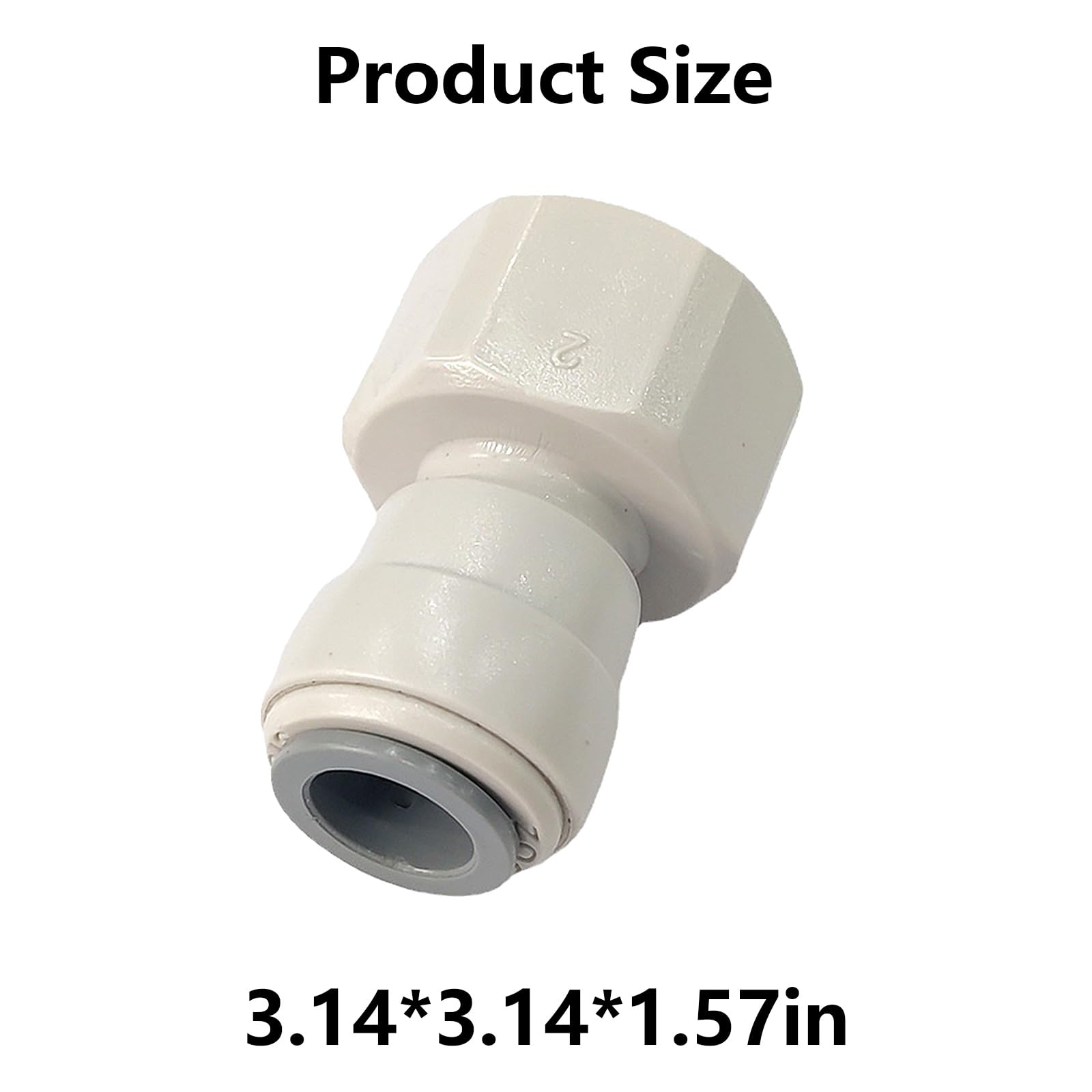 2 Internally Threaded 1/2 inch BSP to 12mm Push-Pipe Connector Water Adapter, Water Adapter ...