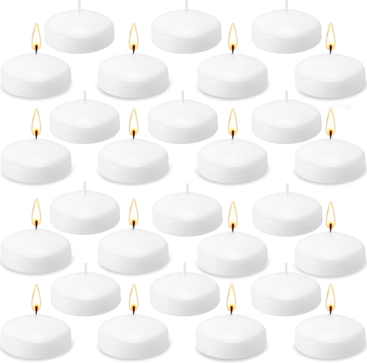 Amazon.com: 72 Floating Candles, Smoke-Free and odorless, Burning ...