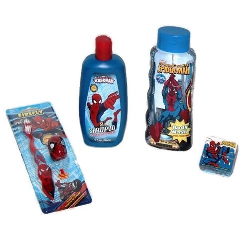 Amazon.com : Spider-man Bath Gift Set 2-n-1 Shampoo Conditioner Body ...
