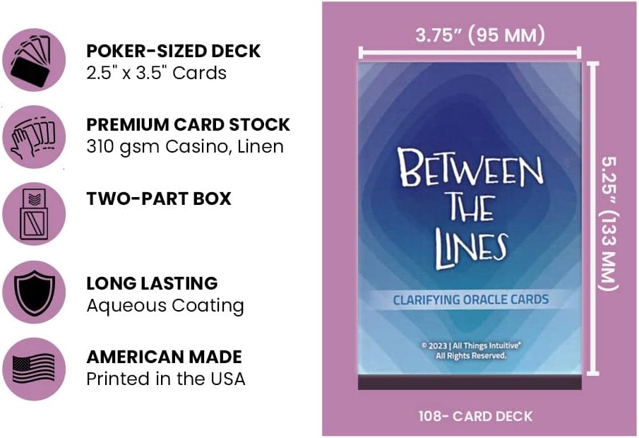 All Things Intuitive Between The Lines Clarifying Oracle Cards – 108 cartas, signos del zodiaco ...