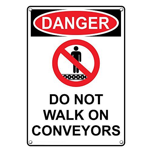 Amazon.com: Weatherproof Plastic Vertical OSHA Danger Do Not Walk On ...