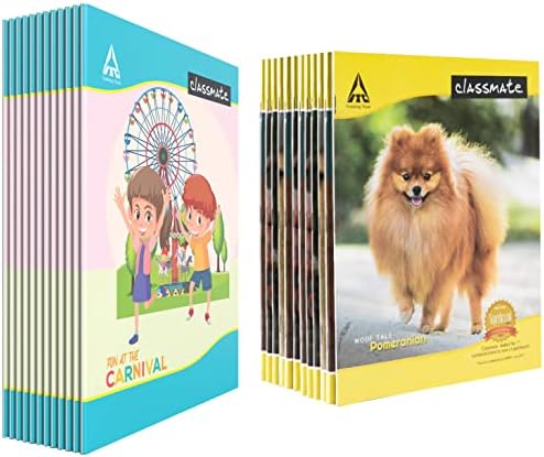 Classmate Short Notebook - Soft Cover, 172 Pages, 190x155mm, Single ...
