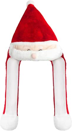Amazon.com: Temmgnie Ear Moving Jumping Hat,Cute Santa Claus Hat ...