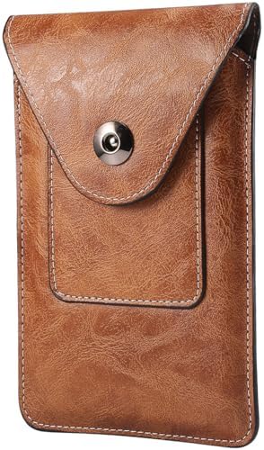 Amazon.co.jp: KOOLRIVER・For iPhone16e ケース/カバー ウエストバッグ ウエストポーチ ホルダー ホルスター PUレザー カード収納 ベルトループ カラビナ ...