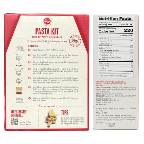 My Cooking Box Baked Ziti Pasta Kit, Gourmet Dinner for Family | My ...