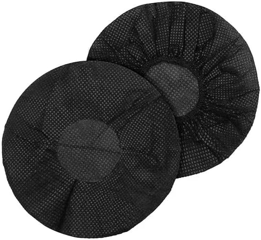Amazon.com: Tvoip 100Pcs Black Non-Woven Sanitary Headphone Ear Cover ...