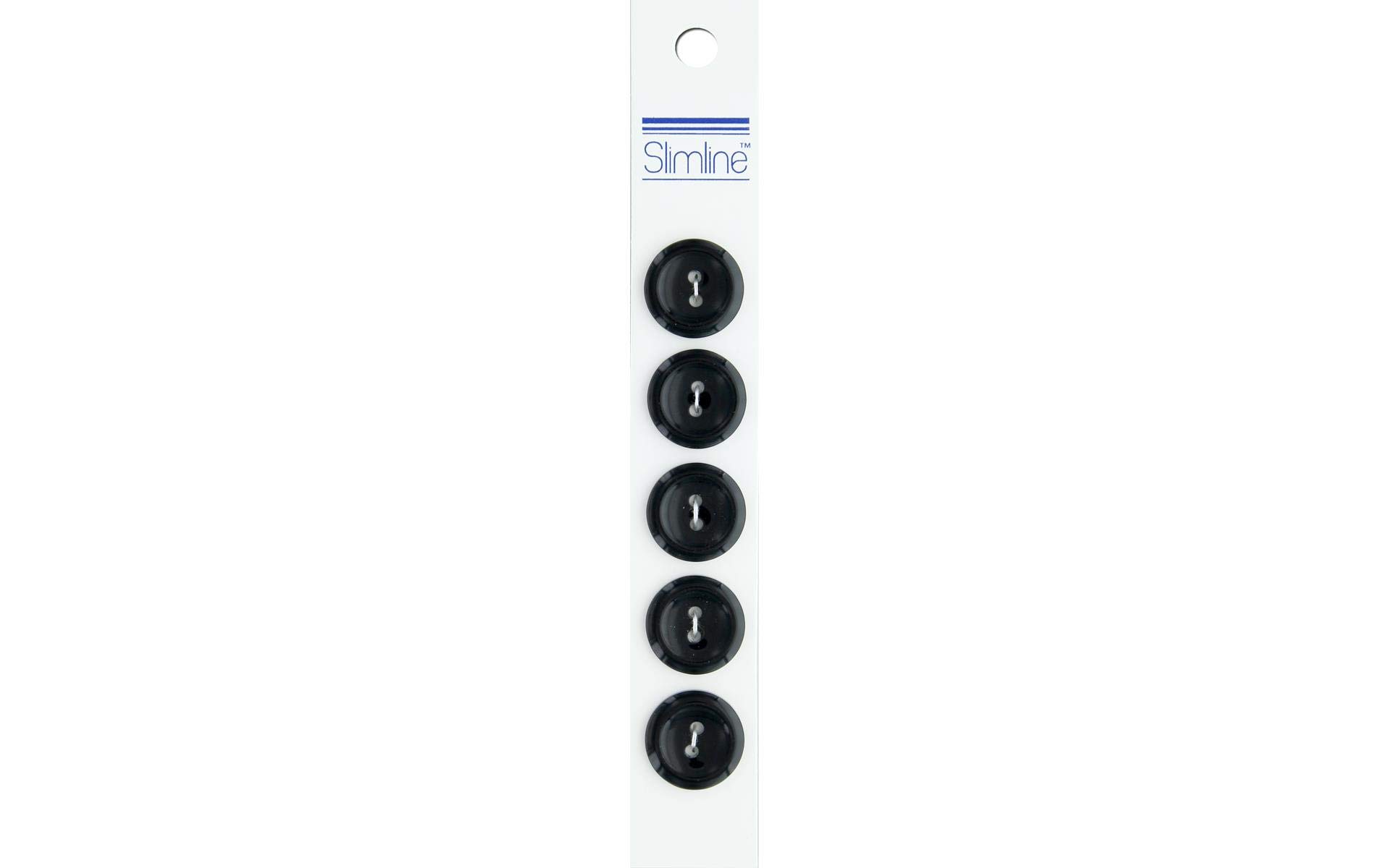Amazon.com: Slimline 2 Hole Buttons - 3/4 in. - Black 5 pc.