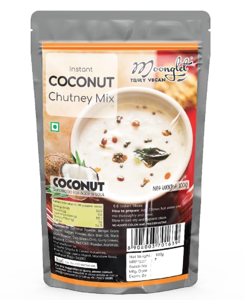 Instant Coconut Chutney Mix | 100g | Superfood chutney | Add 2 times ...