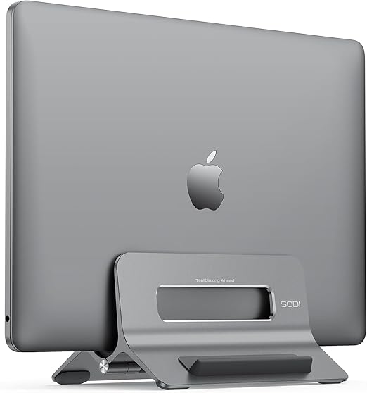 SODI Laptop Stand, Vertical Laptop Holder, Aluminum Macbook Stand for ...