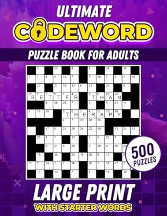 Ultimate Codeword Puzzle Book For Adults: 500 Codewords Puzzles With ...