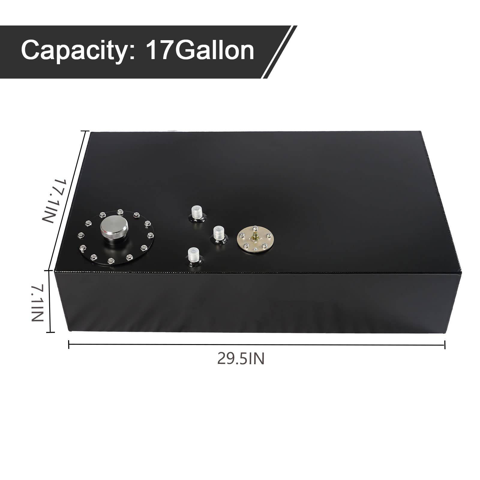 Snapklik.com : GSTP Universal 17 Gallon 64L Fuel Cell Tank Aluminum