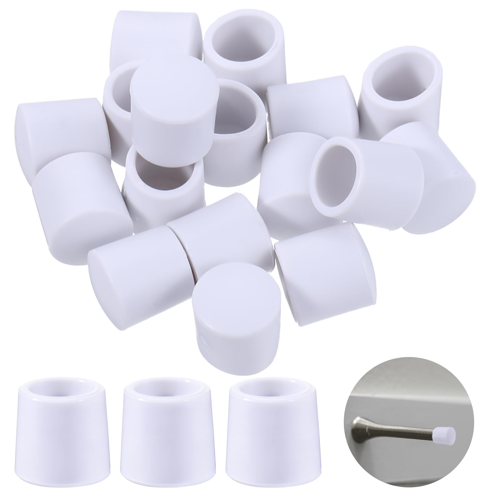 Amazon.com: YQQYG 16 PCS 0.39 Inch Door Stop Caps, Door Stopper Rubber ...