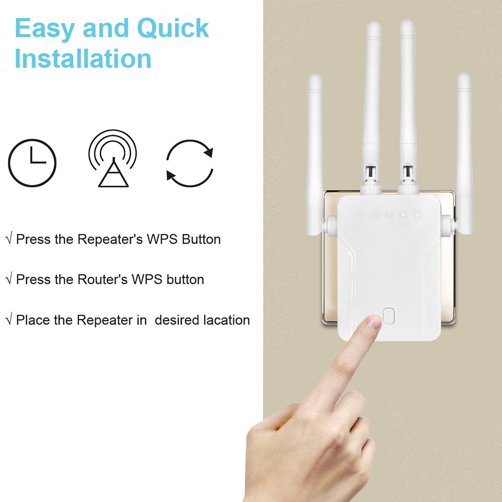 Buy WiFi Range Extender Wireless Signal Repeater Booster, Extend WiFi ...