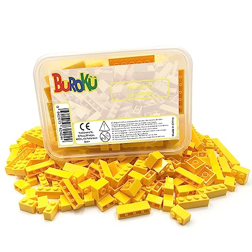 Yellow Set – Yellow Building Bricks Pack – Toy Bricks Compatible with ...