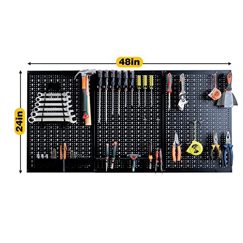 Snapklik.com : Ultrawall Pegboard Wall Organizer 4 Ft Metal Pegboard ...