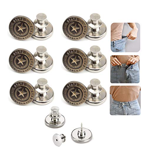 Snapklik.com : 6PCS Perfect Fit Instant Button Pin, Instant Jeans ...