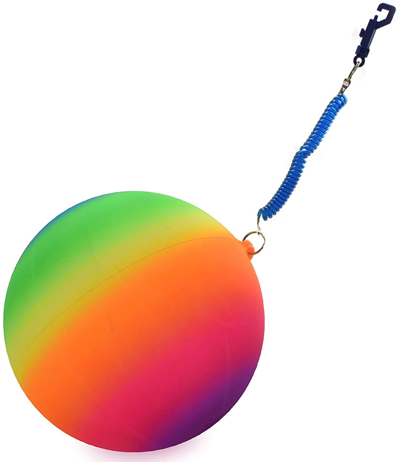 Toyland® 24cm Neon Rainbow Ball On Stretchy Keychain - Children's ...